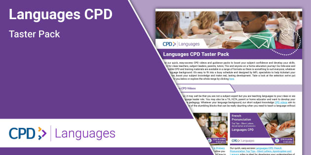 👉 FREE Languages CPD Taster Pack (teacher made) - Twinkl