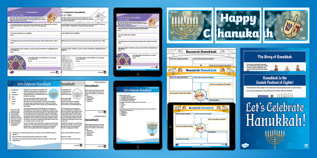 Celebrate Hanukkah Lesson Teaching Pack for 6th-8th Grade