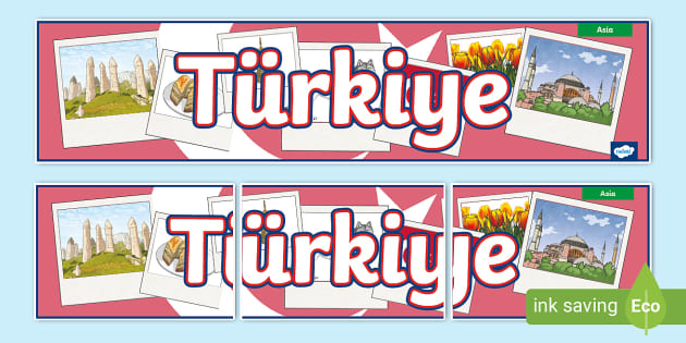 KS2 Türkiye Display Banner - Geography - Asia - Twinkl