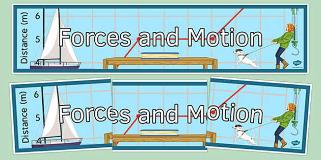 Forces and Motion Display Banner (teacher made) - Twinkl