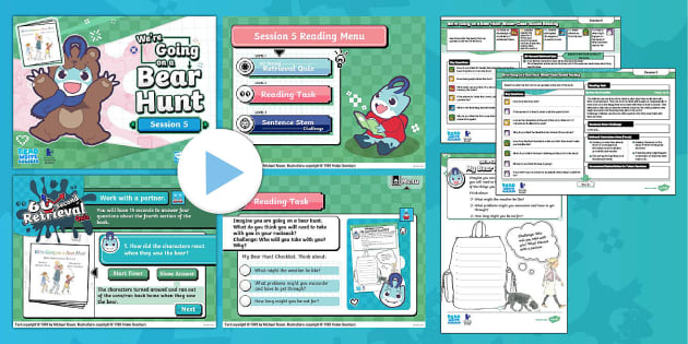 FREE! - We're Going on a Bear Hunt Whole-Class Guided Reading Pack 5 ...