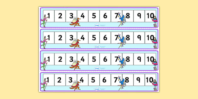 Roald Dahl Number Tracks 1 10 (teacher made) - Twinkl