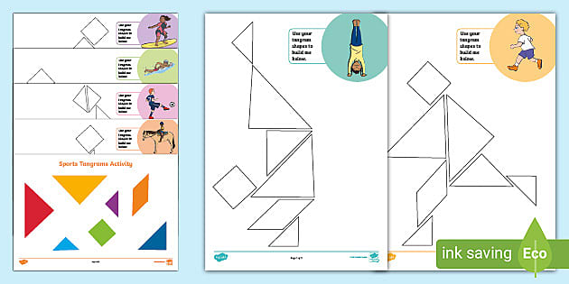 👉 Sports Tangrams Activity (teacher made)