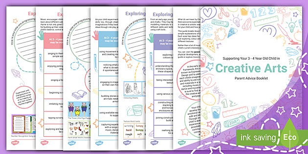 A Parent Guide to Creative Arts for Ages 3 - 4