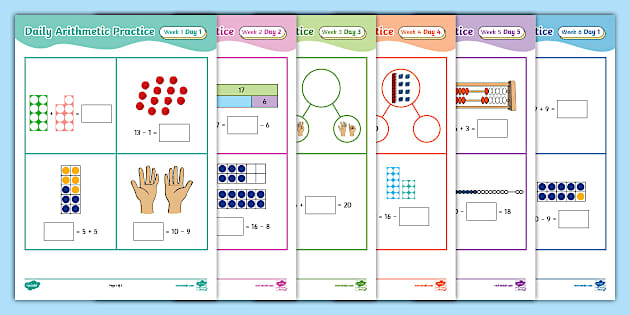 👉 Year 1 Spring 2 Daily Arithmetic Practice Pack - Twinkl 👉 Year 1 Spring 2 Daily Arithmetic Practice Pack - Twinkl