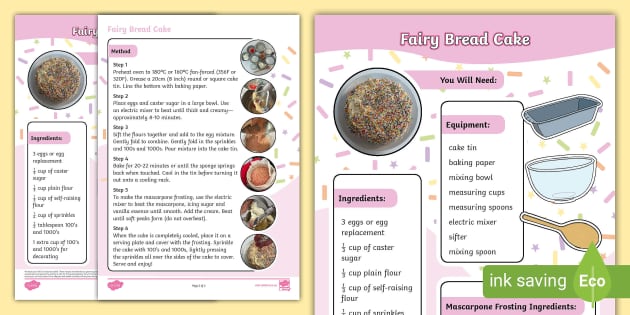 Fairy Bread Cake (teacher made) - Twinkl