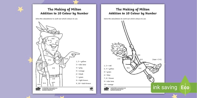 The Making of Milton Addition to 10 Colour by Number