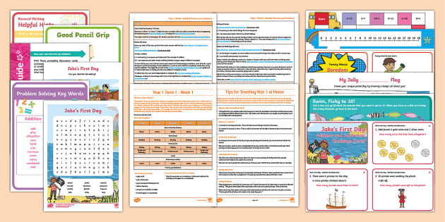 FREE! - Year 1 Term 1 Week 1 Remote Home Learning Pack