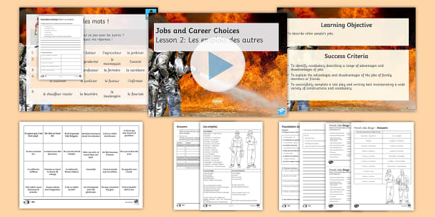 Jobs and Career Choices Lesson 2: Advantages and Disadvantages Lesson Pack