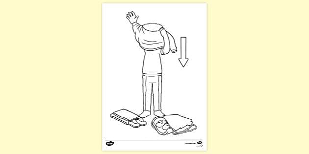 FREE! - Boy Changing Colouring Sheet | Colouring | Twinkl Resources