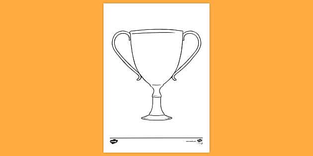 Gold Cup Colouring | Colouring Sheet (Teacher-Made) - Twinkl