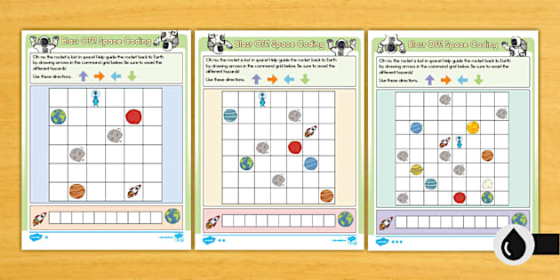 Space-Themed Unplugged Coding Activity (teacher made) Space-Themed Unplugged Coding Activity (teacher made)