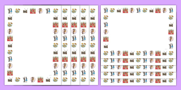 1960s Page Borders (teacher made)