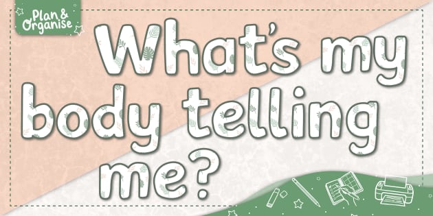 What's My Body Telling Me? Display Lettering | Therapeutic Classroom