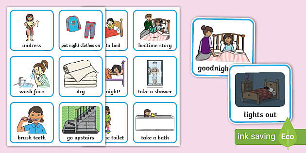 Visual Timetable (Getting Ready For Bed) (Teacher-Made)
