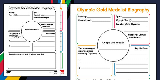 Olympic Gold Medallist Worksheet / Worksheet (teacher made)