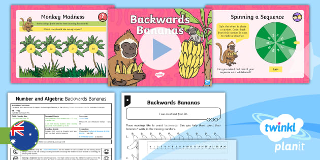 Number and Place Value Count Up to and Back from 50 (2) Lesson