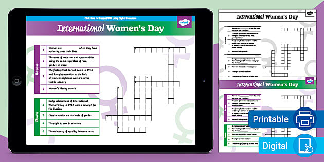 International Women's Day Puzzle | 6th Grade Resource