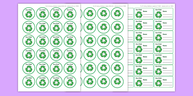 Eco Club Badge Template (teacher made)