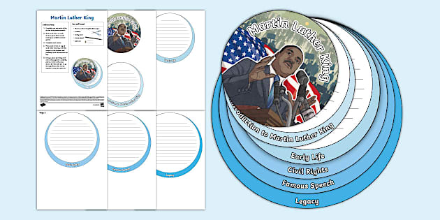 Martin Luther King Circles Booklet - Twinkl
