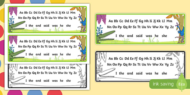 FREE! - The Enormous Crocodile Alphabet Strips - Twinkl