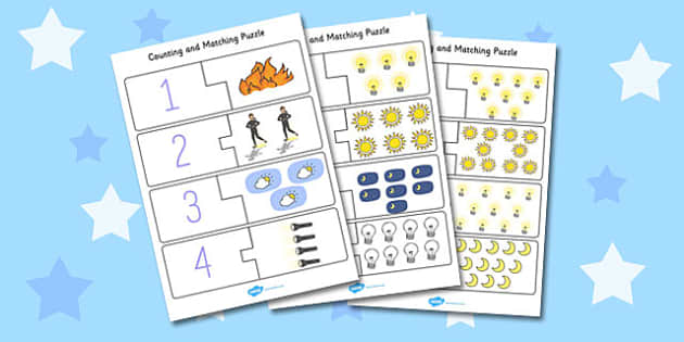 Light and Dark Counting Puzzle (teacher made)