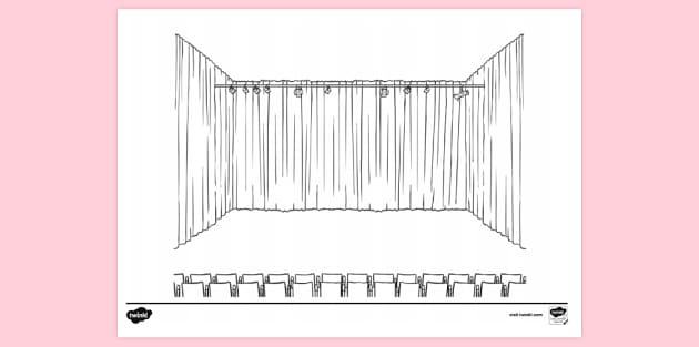Stage Lights Up Colouring | Colouring Sheets (teacher made)