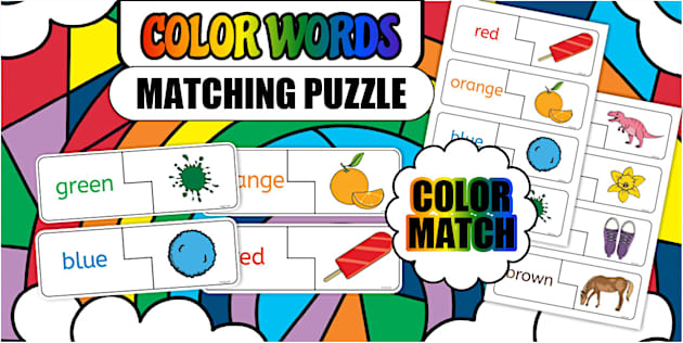Color Words Matching Puzzle