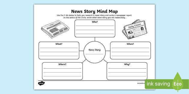 Newspaper Book Report Template For Kids