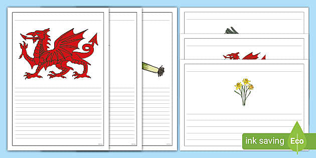FREE! - St Davids Day Writing Frames (teacher made) - Twinkl