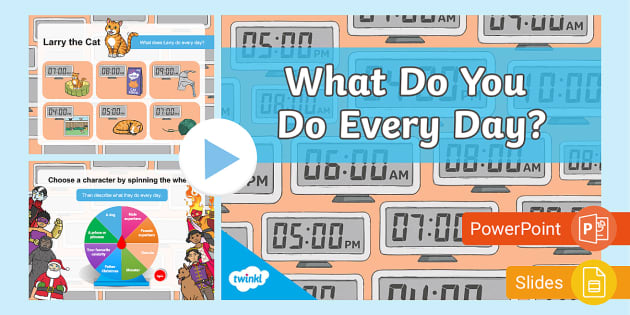 Daily Routines Speaking Activity: What Do You Do Every Day?