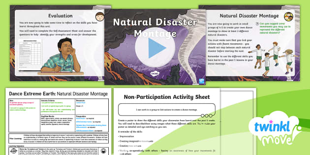 Twinkl Move - Year 3 Dance: Extreme Earth Lesson 6 - Natural Disaster ...
