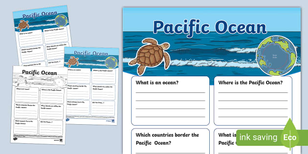 Pacific Ocean Fact File Template (teacher made) - Twinkl