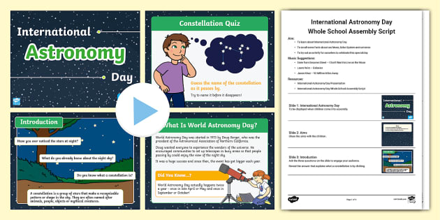 International Astronomy Day Whole School Assembly Pack