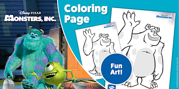 sulley monsters inc coloring pages