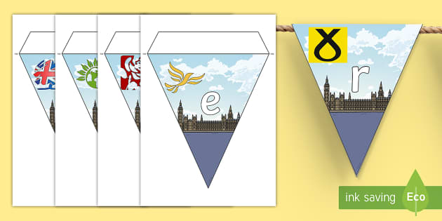 General Election Display Bunting (teacher made) - Twinkl