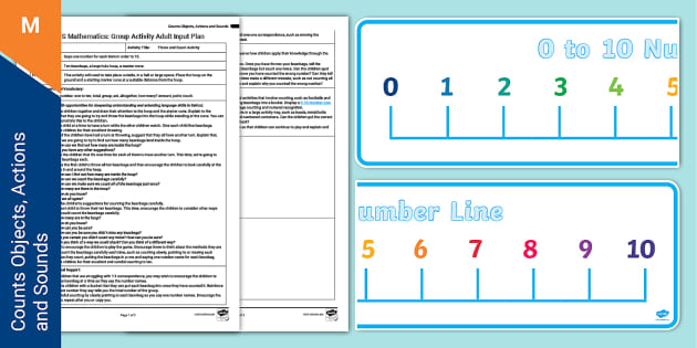 Eyfs Maths Throw And Count Group Activity Adult Input Plan