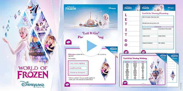 World of Frozen: Poetry Writing Lesson Pack