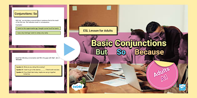 Basic Conjunctions (teacher made) - Twinkl