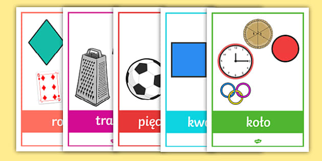 Figury Geometryczne w Przedmiotach - Rysunki (teacher made)