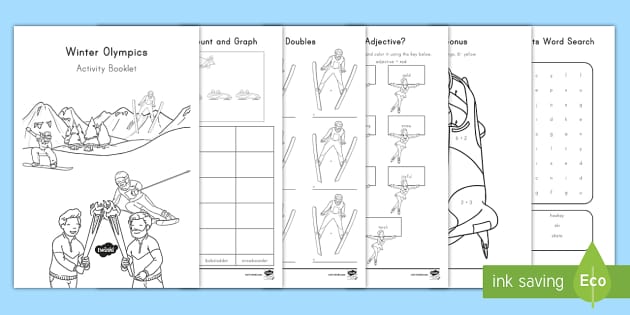 Winter Olympics Activities For Kids | Puzzles and Tasks