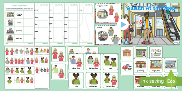 Auslan At the Shop Pack (teacher made) - Twinkl