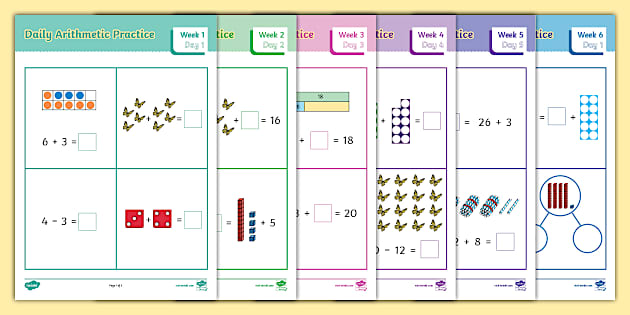 👉 Year 2 Daily Arithmetic Practice - Numeracy Workout 👉 Year 2 Daily Arithmetic Practice - Numeracy Workout