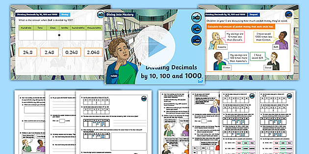 👉 White Rose Compatible Y5 Dividing Decimals by 10,100 & 1000