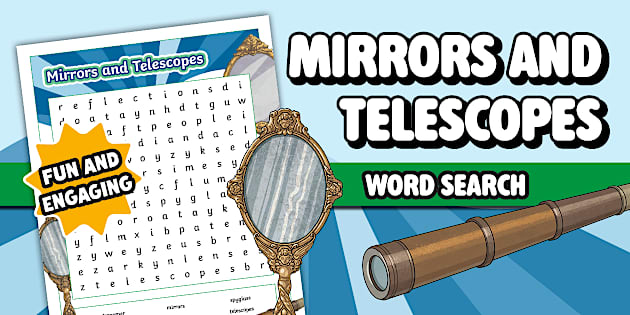 Mirrors and Telescopes Word Search