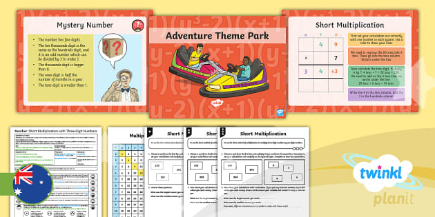 Year 5 Number: Short Multiplication Lesson 2 - Twinkl