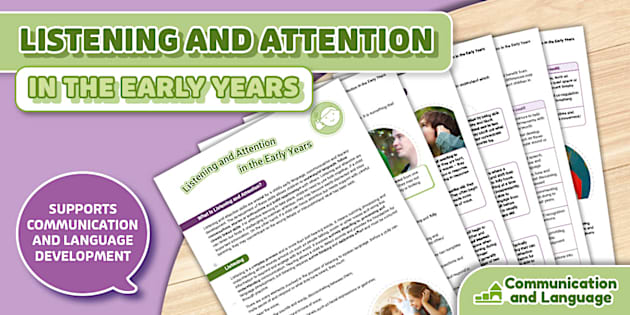 Communication & Language Listening & Attention | Early Years