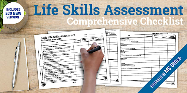 Life Skills Assessment Comprehensive Checklist
