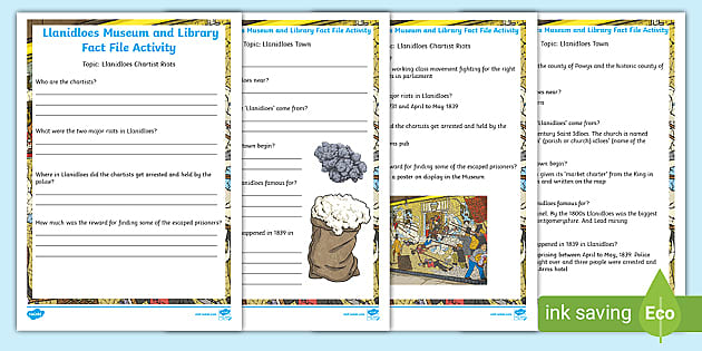 Llanidloes Museum and Library Fact File Activity | Twinkl