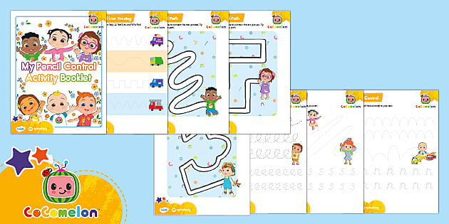 FREE CoComelon: Pencil Control Activity Booklet - Twinkl